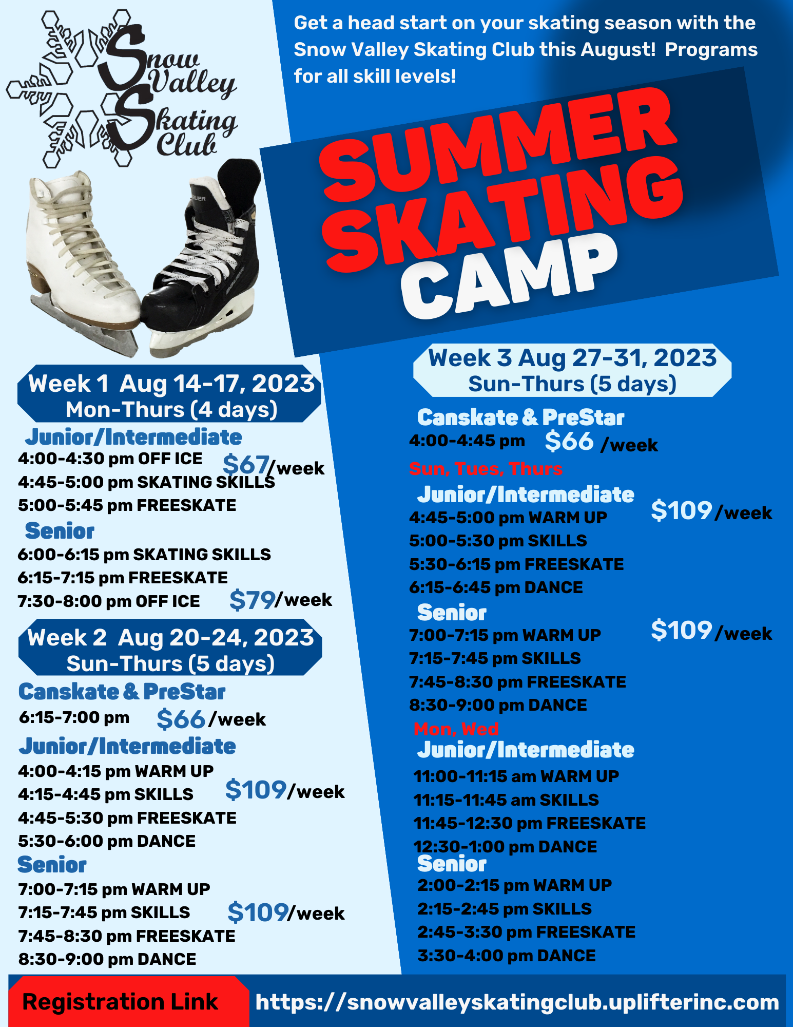 Programs :: Snow Valley Skating Club